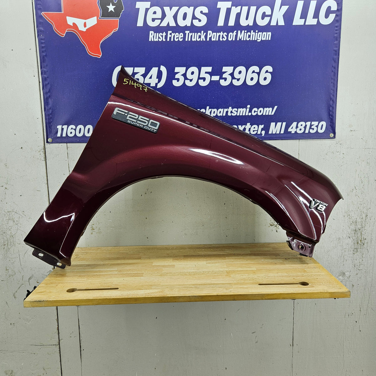1999-2007 Ford Super Duty Fender RH F250 F350 F450 F550 - Texas Truck ...