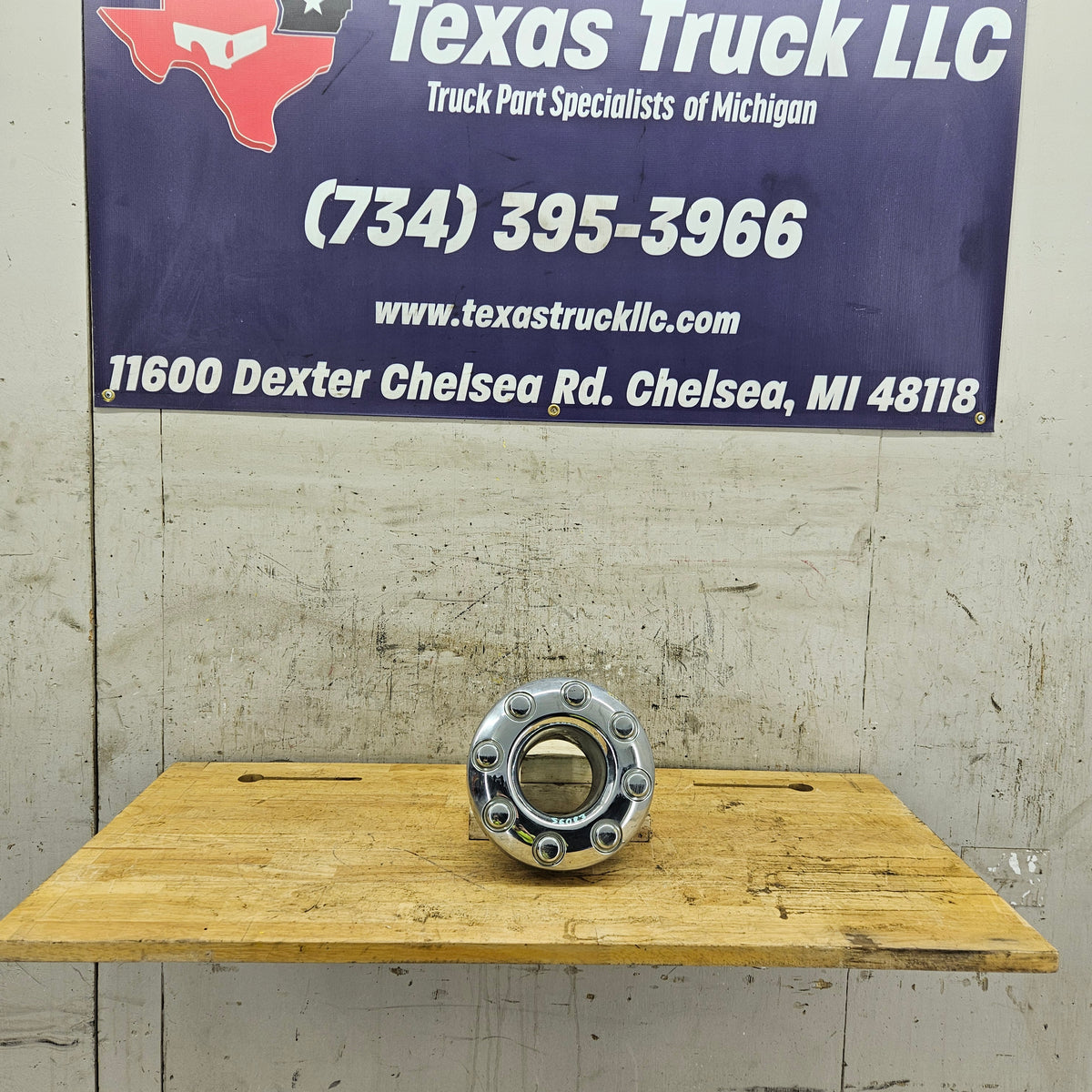 2008-2016 Ford Super Duty F350 Front DUALLY Hub Cap Chrome Center Cap ...
